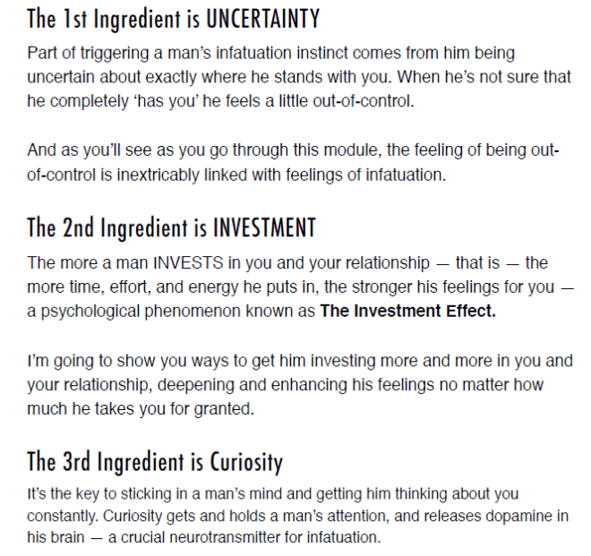 Infatuation Scripts Examples Free Sample by Clayton Max